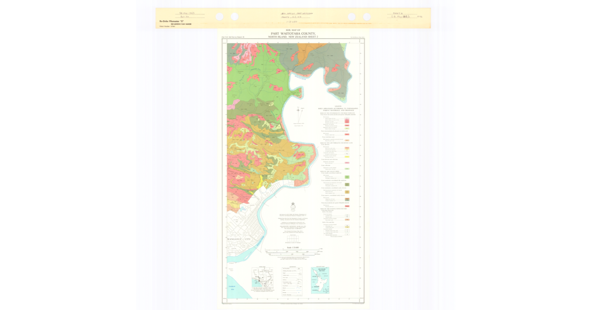 Soil Map of Waitotara County - SB Map 125 (sheet 2) | LRIS Portal