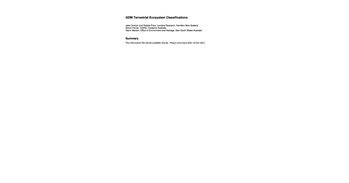 TEMPFILE_GDM Terrestrial Ecosystem Classifications | LRIS Portal